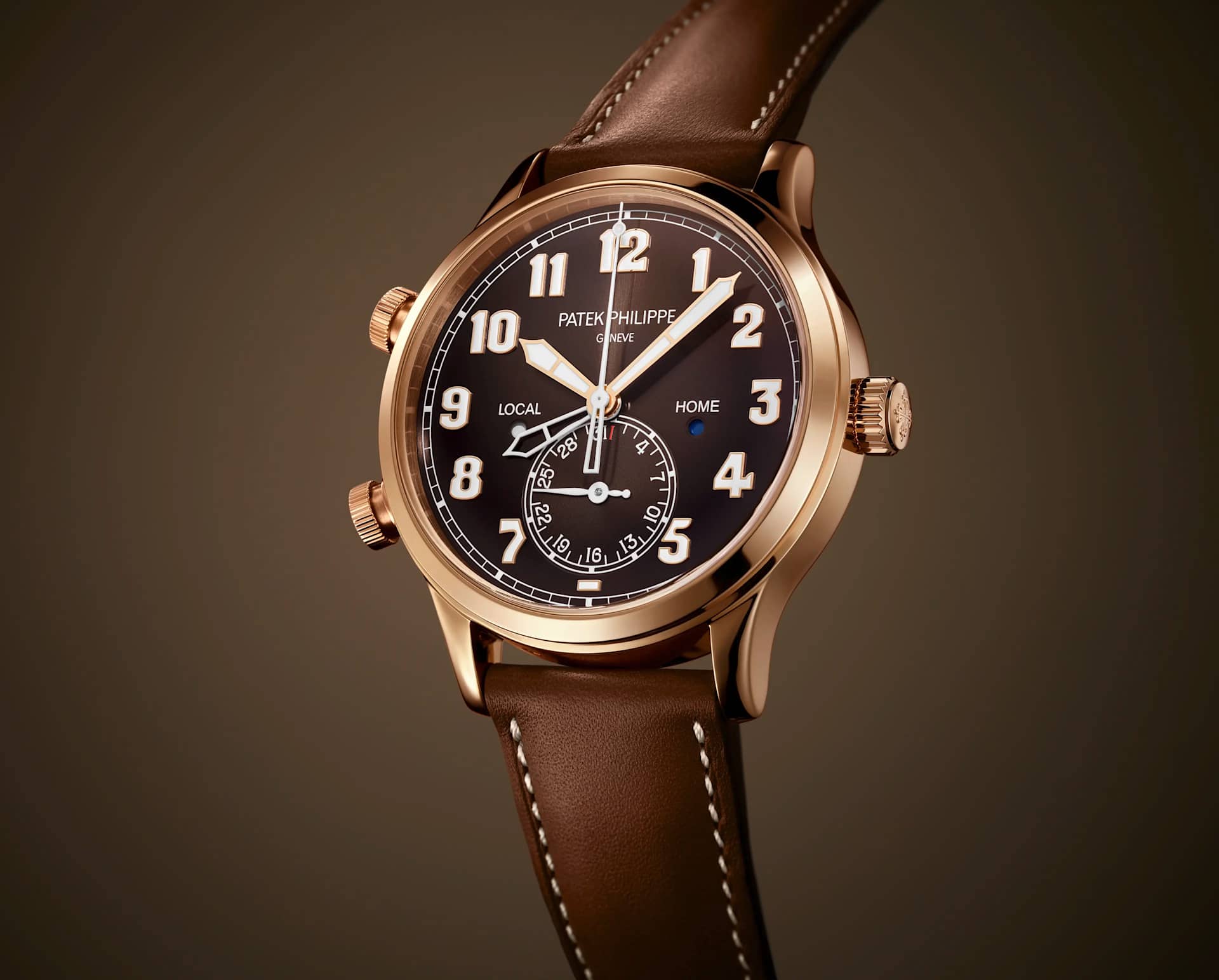 Complications Calatrava Pilot Travel Time Rose Gold ref. 5524R-001 ...